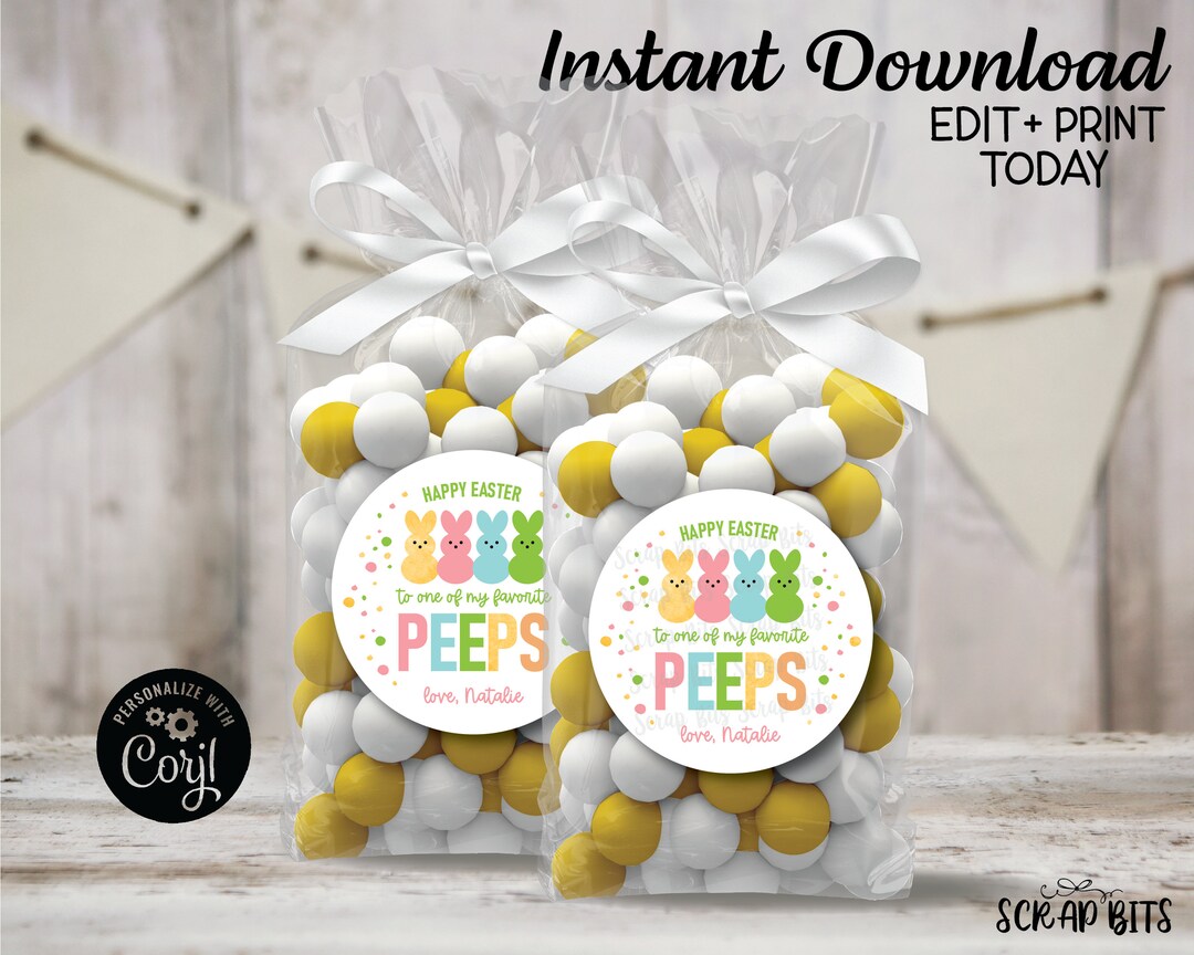 EDITABLE Printable Easter Labels, Happy Easter to One of My Favorite ...