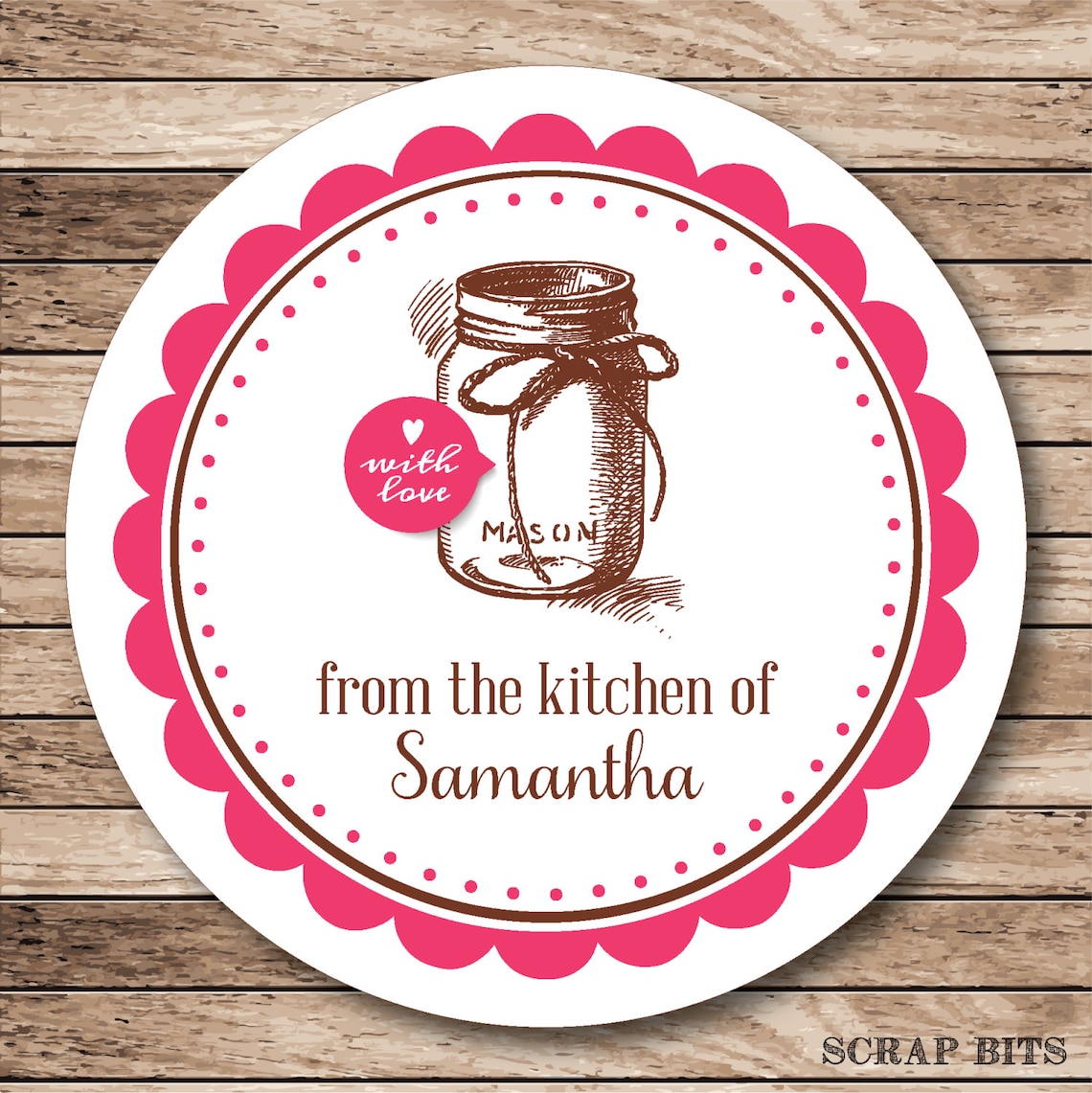 Personalized Baking Labels . From the Kitchen Of Stickers . | Etsy