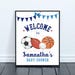 EDITABLE Welcome Sign Template, Personalized Printable Sports Party ...