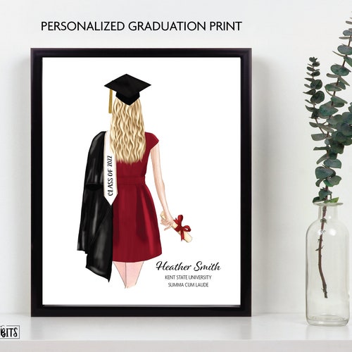 Personalized Graduation Print Graduation Gift for Her - Etsy