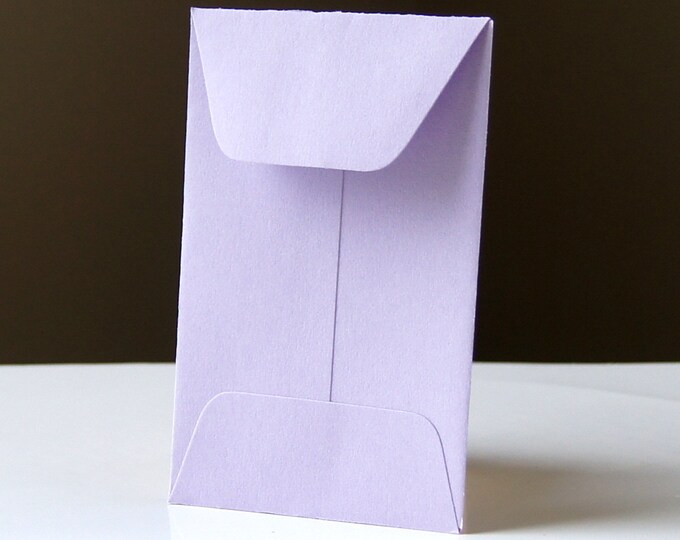 10 Open End Baby Envelopes in Plum light Purple . 2.25 X 3.5 - Etsy
