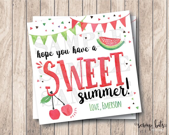 Hope You Have A Sweet Summer Personalized Printable Summer - Etsy