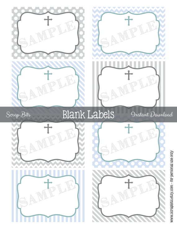 Free Printable Labels Blue