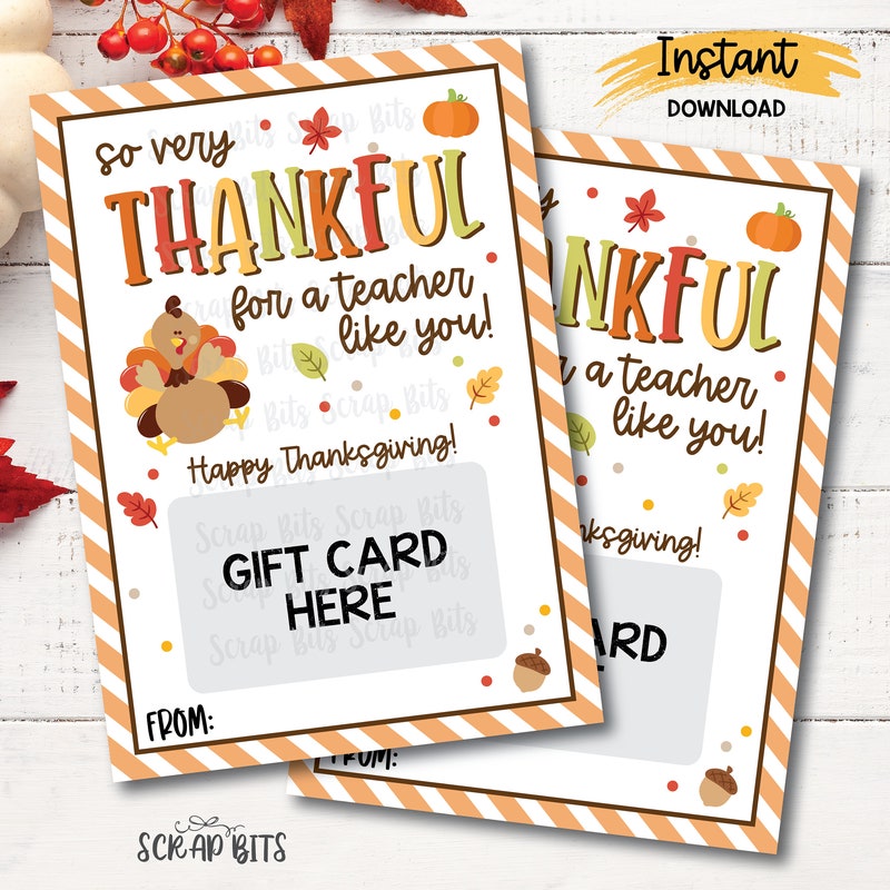 Thankful Card - Etsy