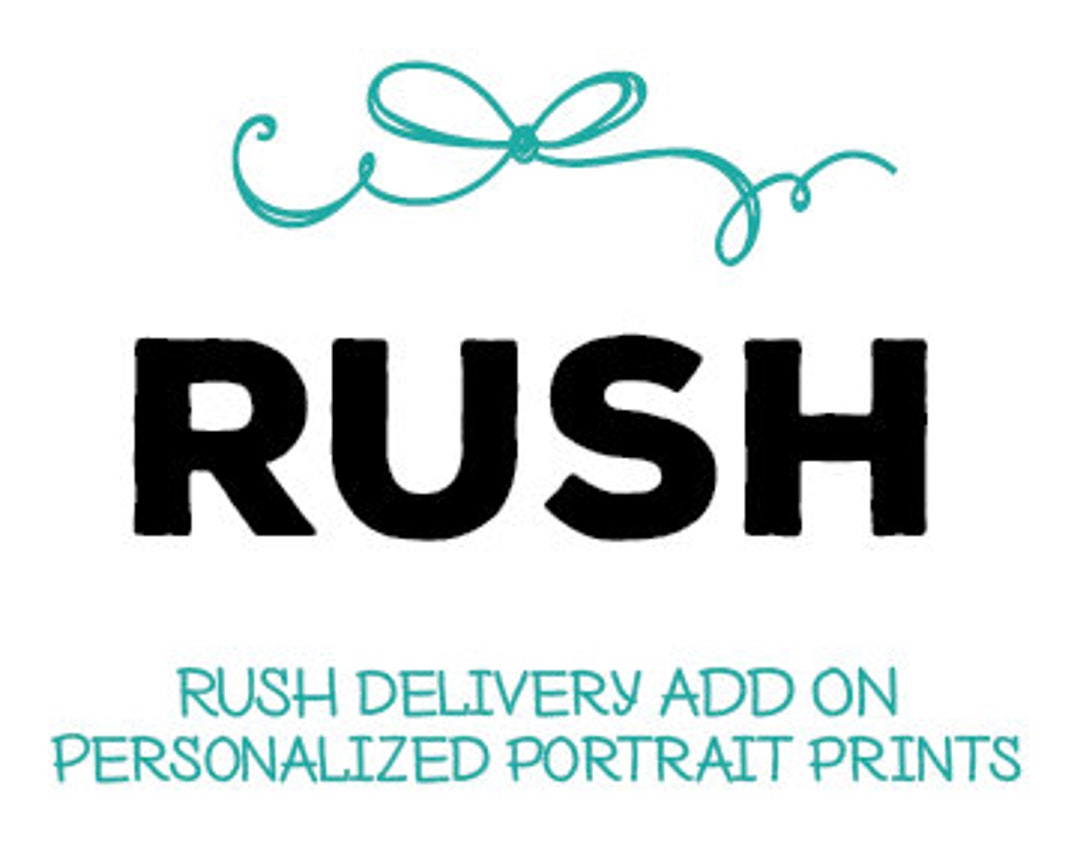 RUSH My Portrait Print - Etsy