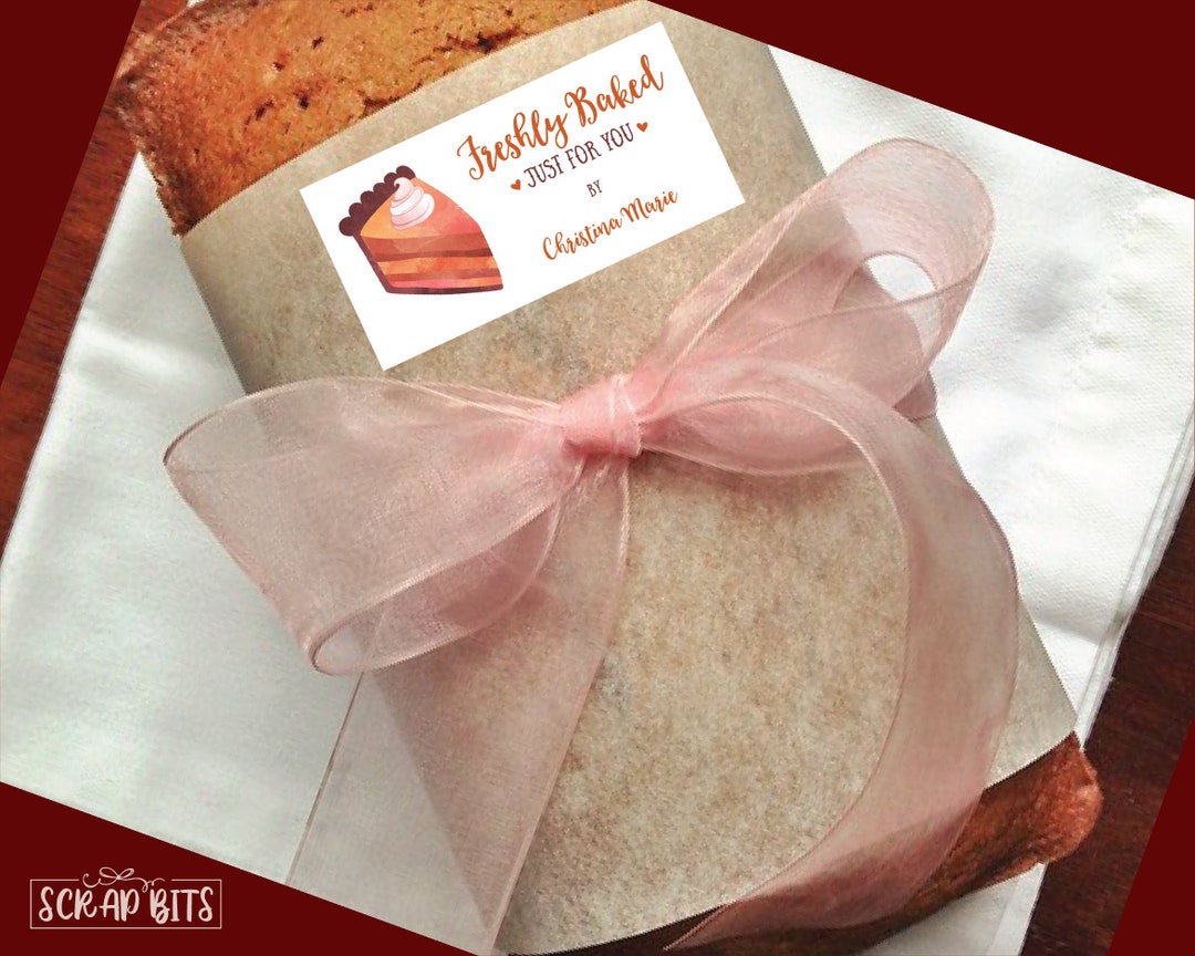 Freshly Baked Just for You, Pumpkin Pie . Baked Goods Kitchen Stickers ...