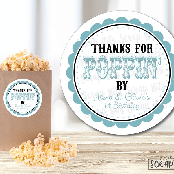 Popcorn Box Labels - Etsy