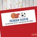 Sports Address Labels . Personalized Return Address Labels - Etsy