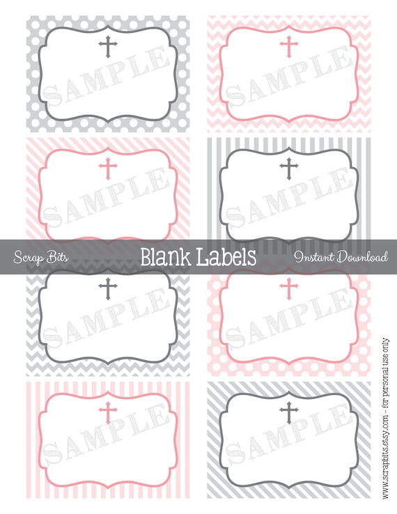 Instant Download . Printable Cross Labels Printable Blank - Etsy India