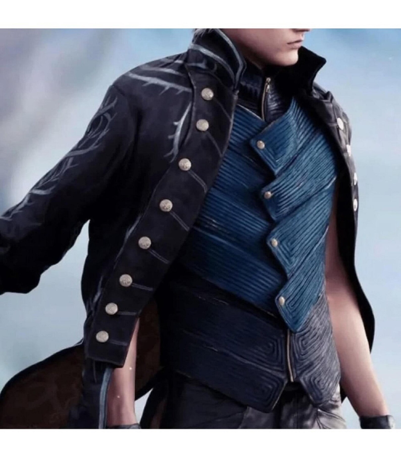 Devil May Cry 5 Vergil Vest, Leather Vest, Halloween Games Character ...