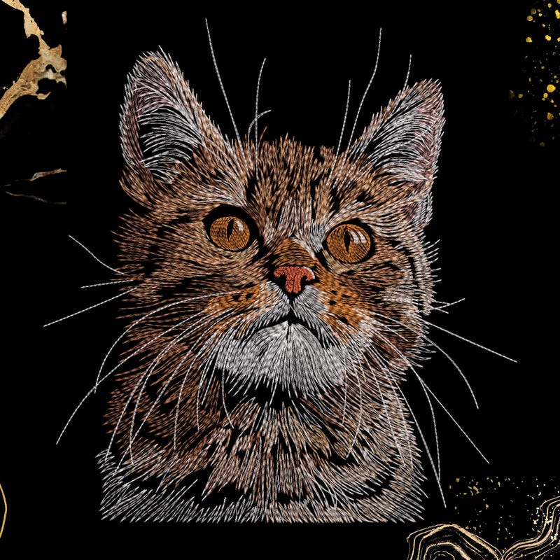 Realistic Cat - Etsy