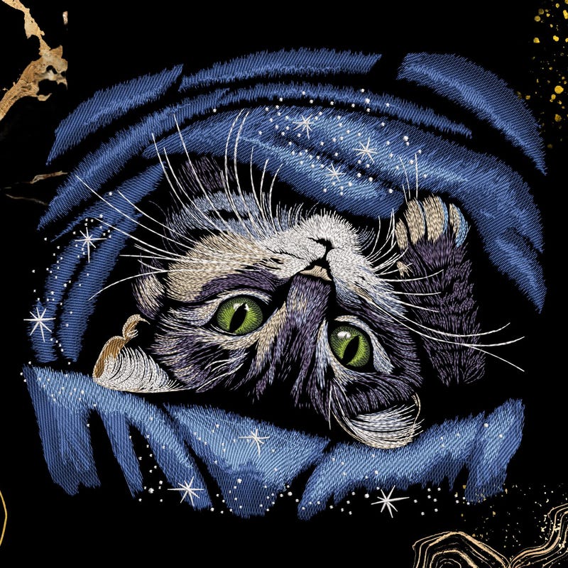 Cat Themed Blue Blankets - Etsy
