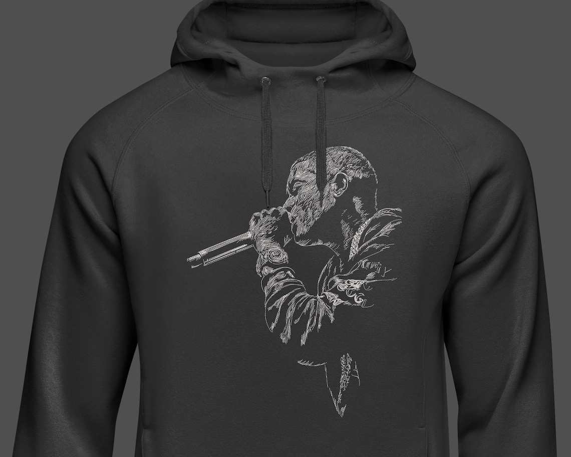 Rap Singer Embroidery Design | Hip Hop Music Performer Art | Streetwear ...