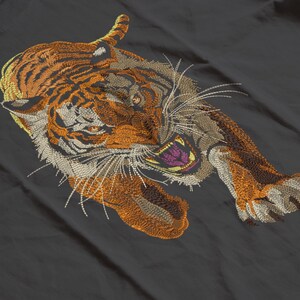 Tiger Embroidery Design | Ferocious Tiger Stitch Pattern | Digital ...