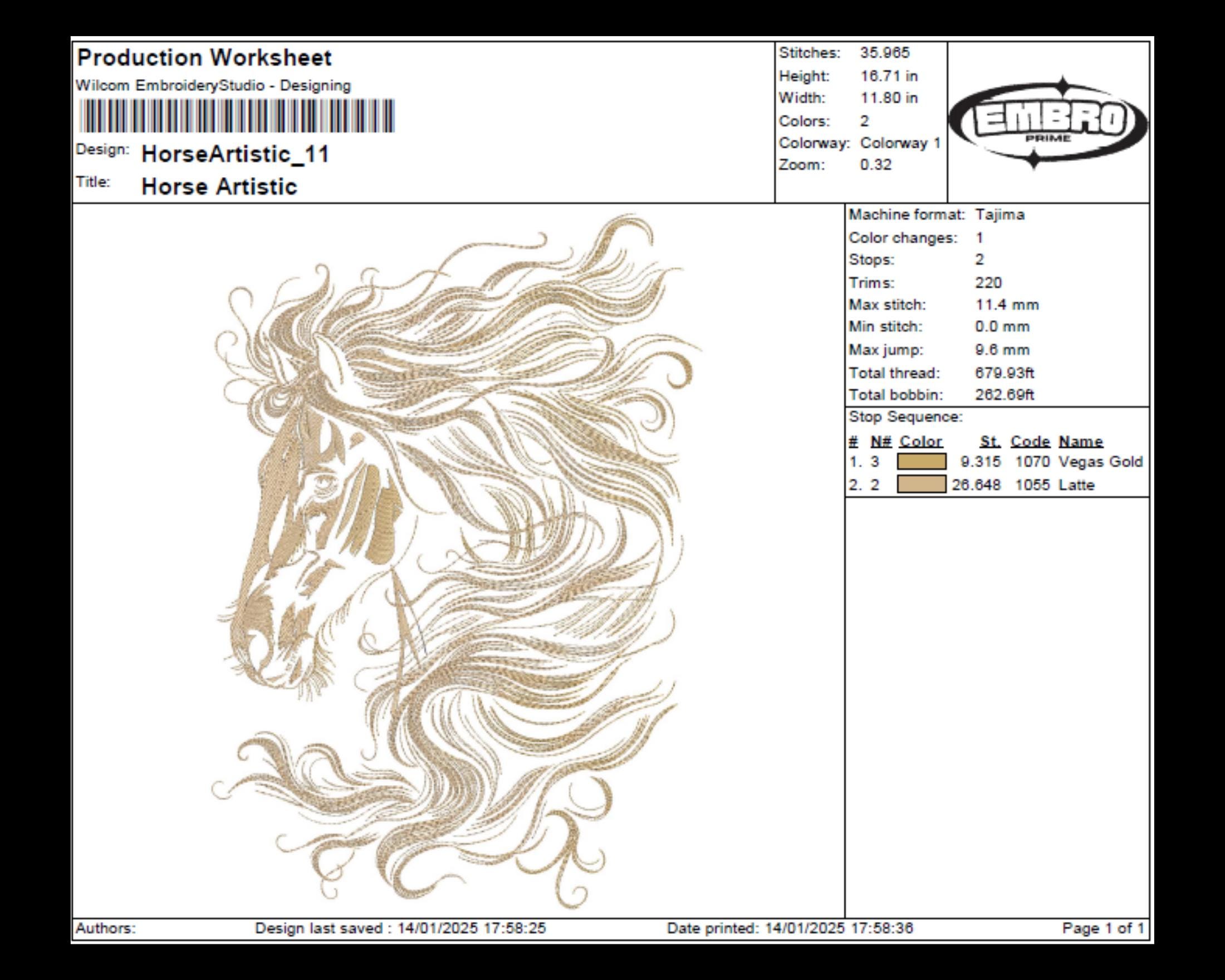 Horse Machine Embroidery Designs Artistic Embroidery Patterns & Animal ...