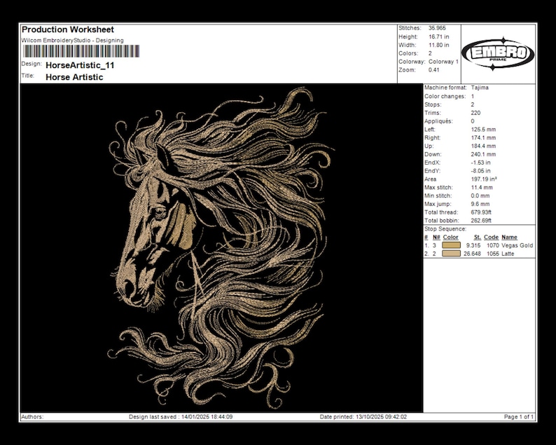 Horse Machine Embroidery Designs - Artistic Embroidery Patterns ...