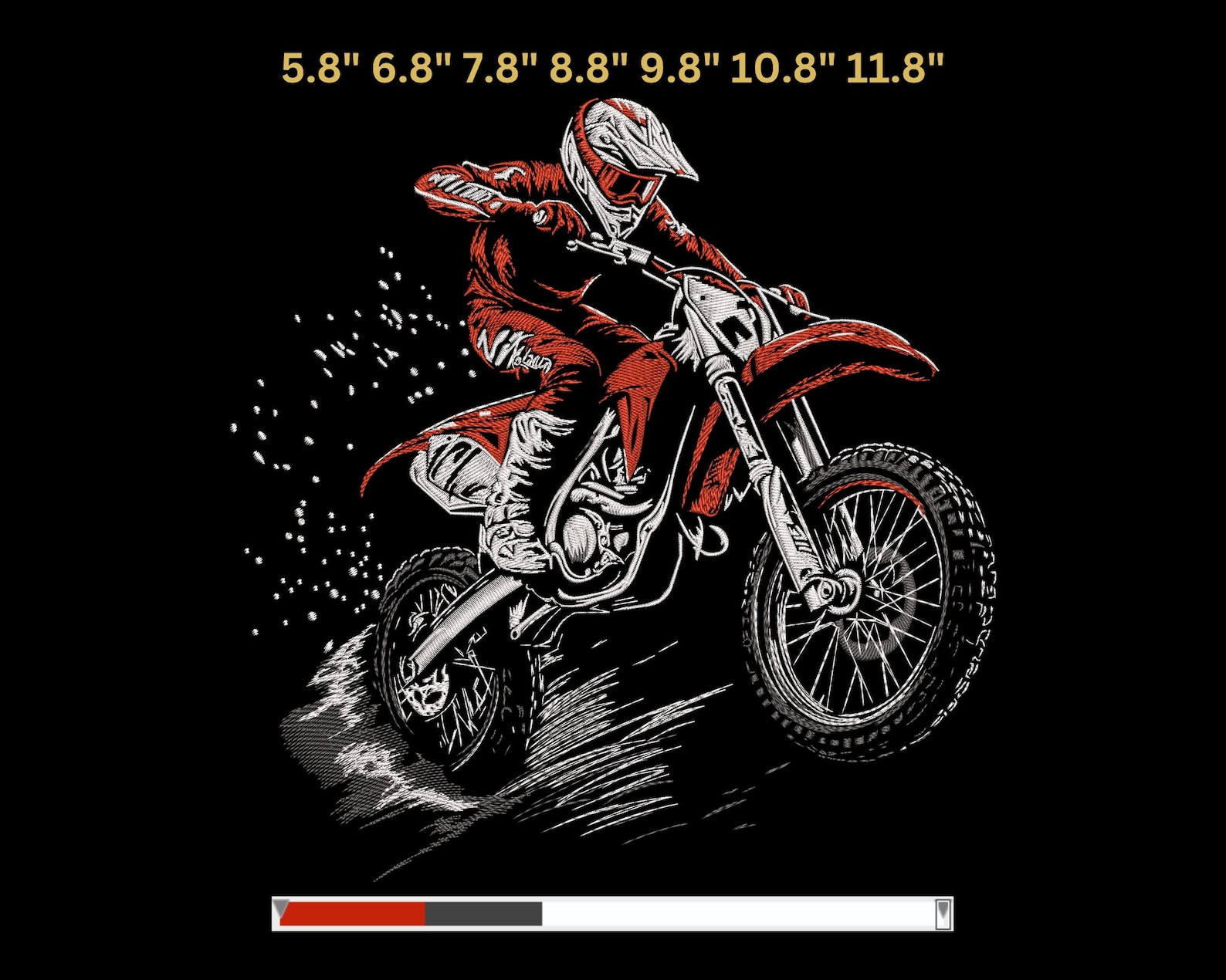 Motocross Embroidery Design | Dirt Bike Rider Jump | Biker Jacket Patch ...