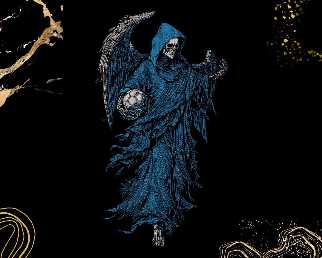 Grim Reaper Skull Embroidery Design | Gothic Dark Fantasy Reaper Art ...