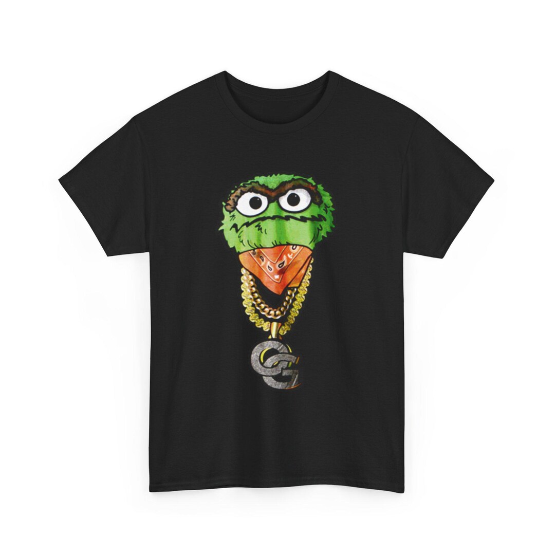 Gangster Oscar the Grouch Unisex Heavy Cotton Tee, Funny Sesame Street ...