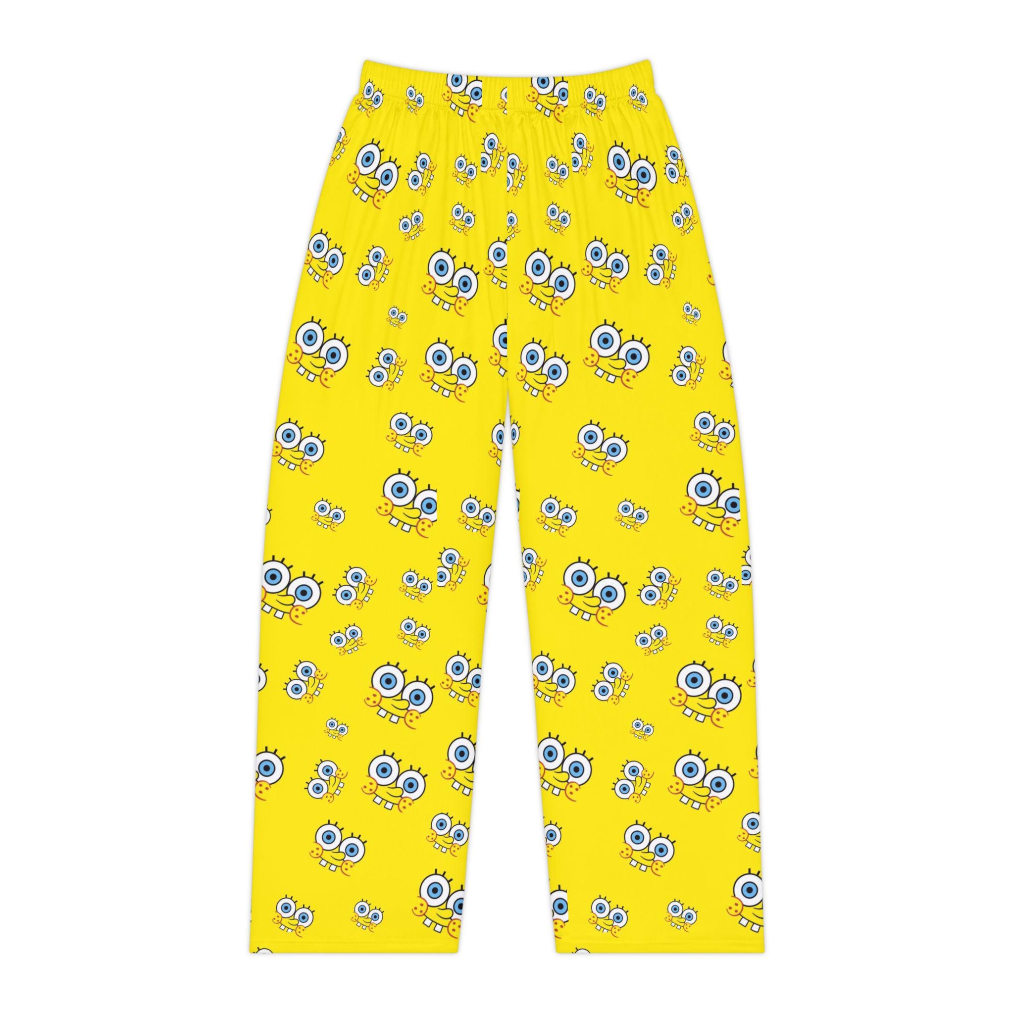 Spongebob Square Pants Pajama Pants, Lounge Pants, Sleepwear, Cartoon ...