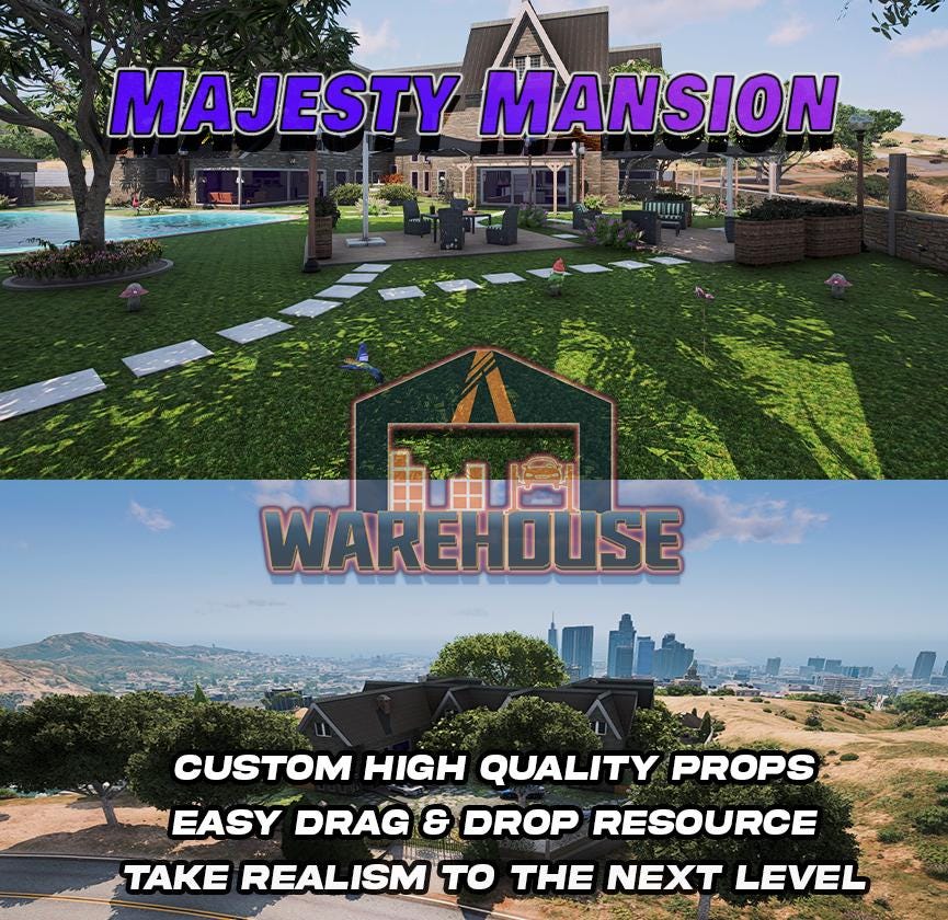 GTA V: Majesty Mansion | Custom Props | Fivem Ready | Optimized | High ...