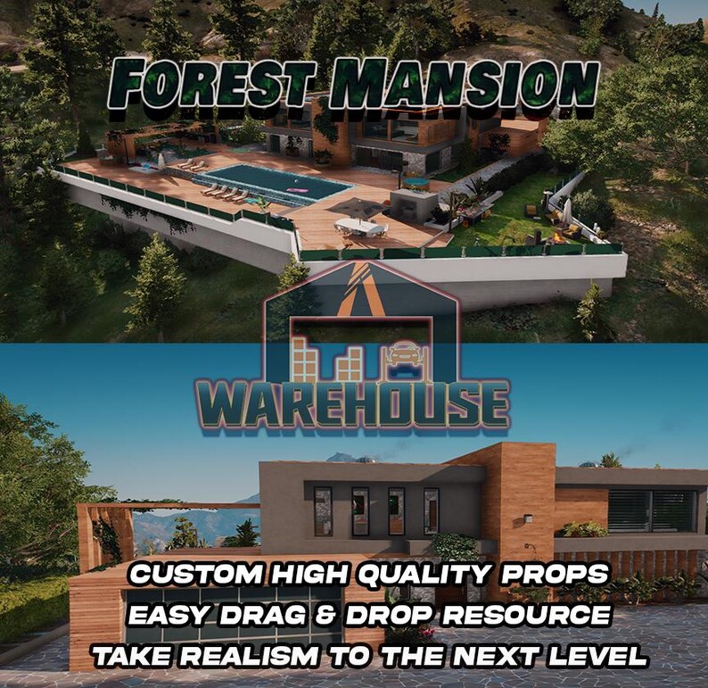 GTA V: Forest Mansion | Custom Props | Fivem Ready | Optimized | High ...