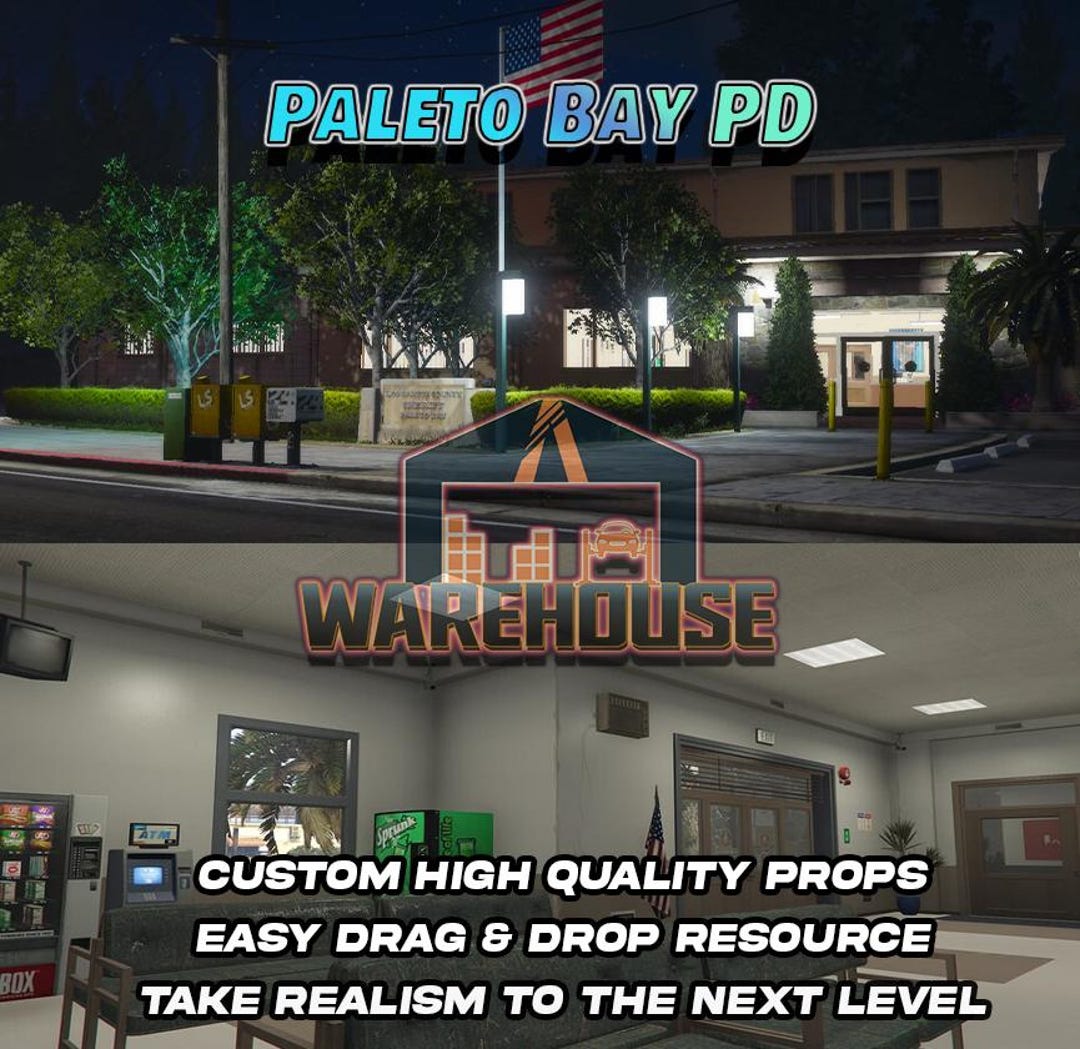 GTA V: Paleto Bay PD | Custom Props | Fivem Ready | Optimized | High ...