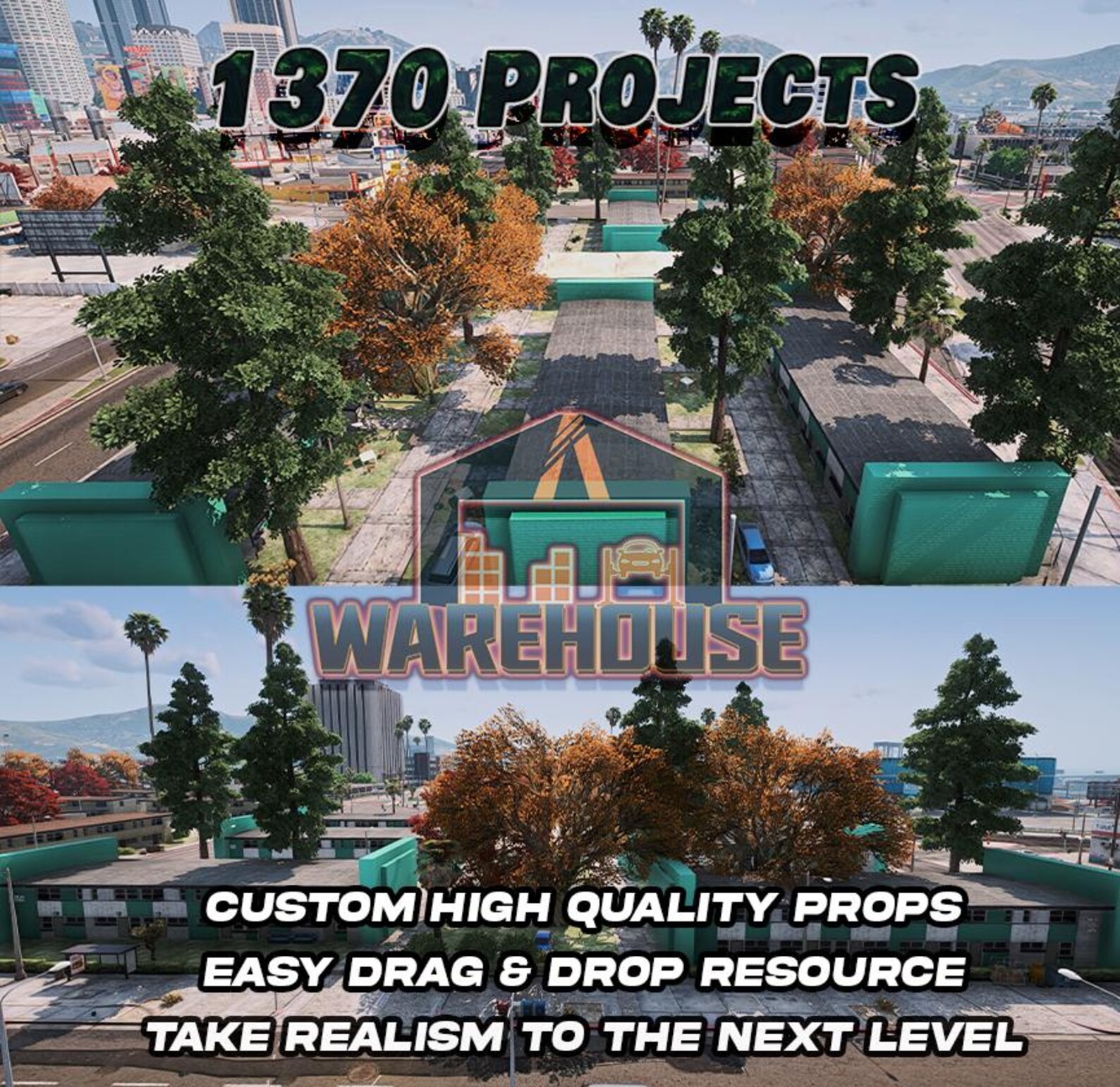 GTA V: 1370 Projects | Custom Props | Fivem Ready | Optimized | High ...