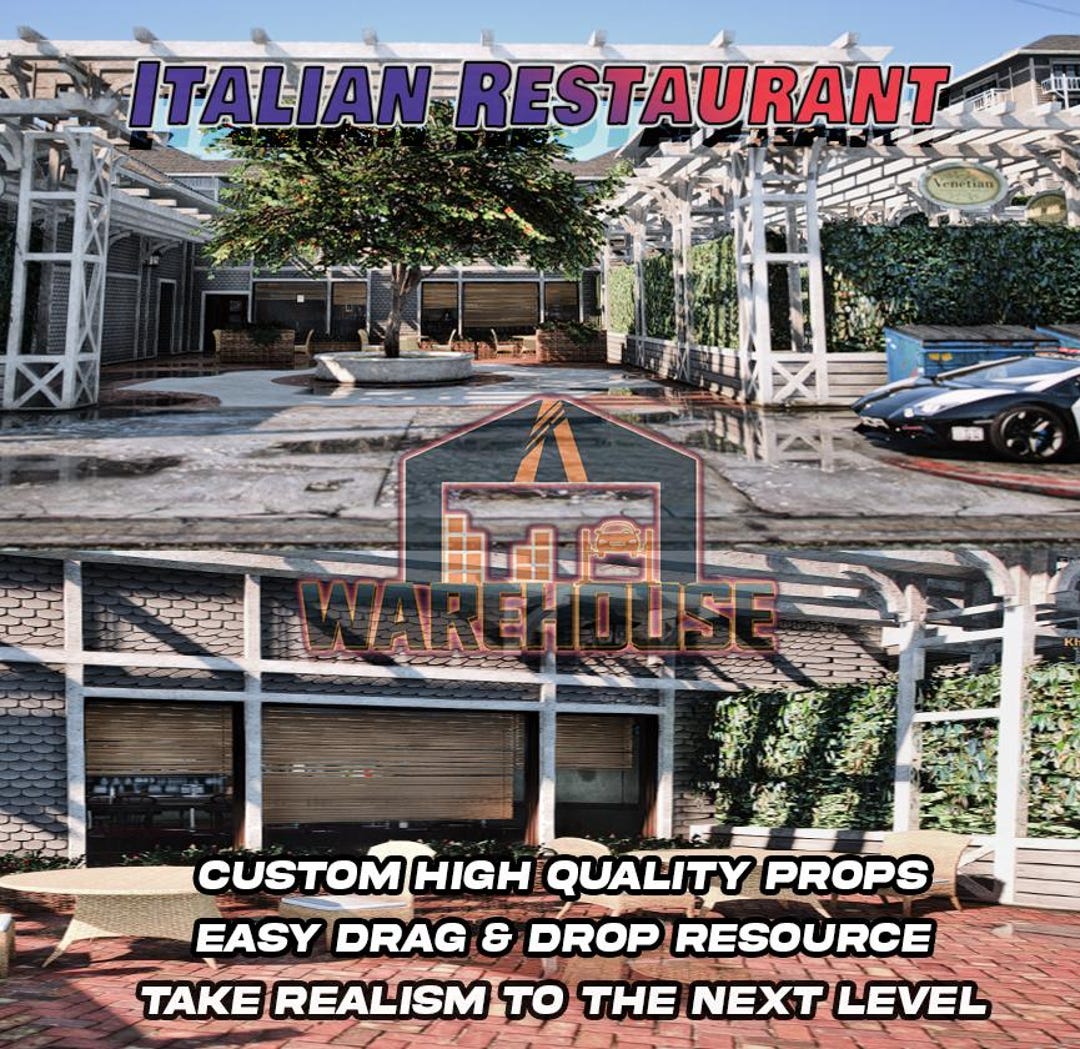 GTA V: Italian Restaurant | Custom Props | Fivem Ready | Optimized ...