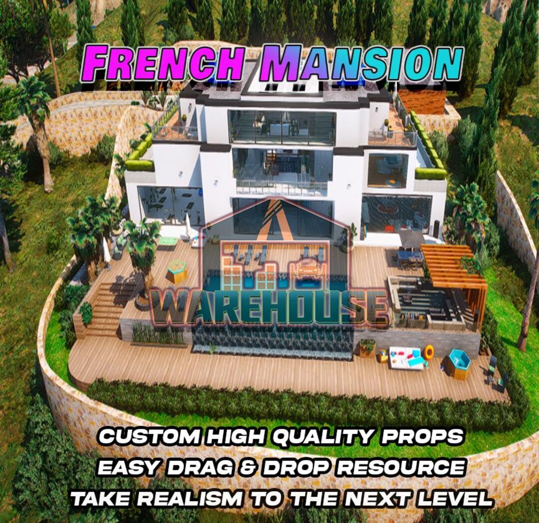 GTA V: French Mansion | Custom Props | Fivem Ready | Optimized | High ...