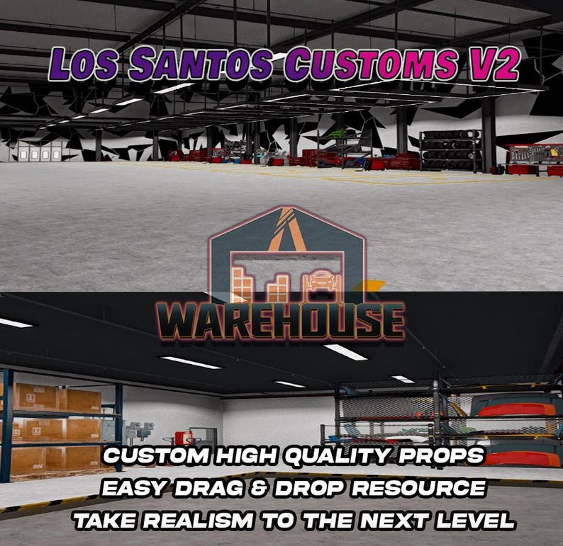 GTA V: Los Santos Customs V2 | Custom Props | Fivem Ready | Optimized ...