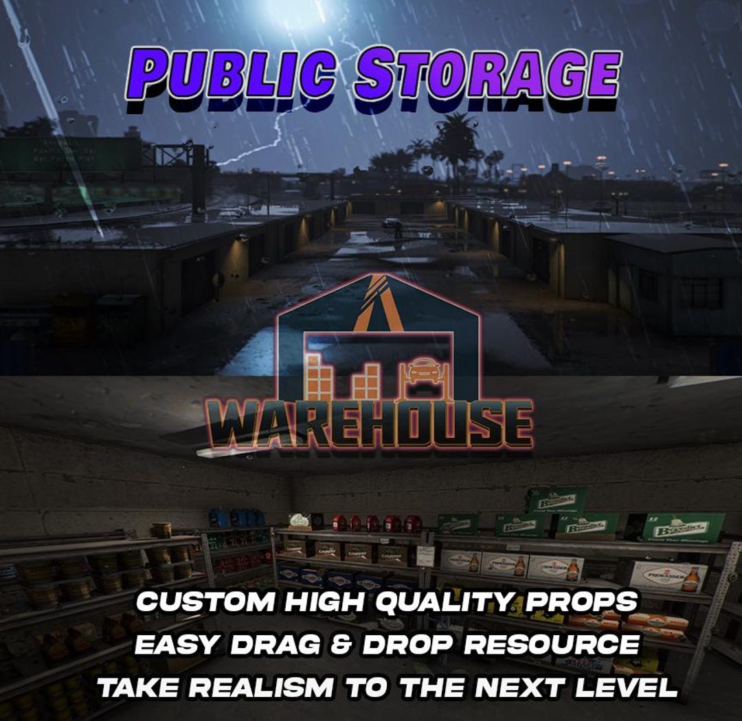 GTA V: Public Storage | Custom Props | Fivem Ready | Optimized | High ...