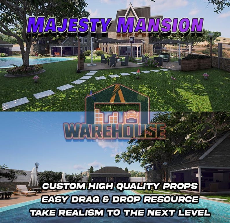 GTA V: Majesty Mansion Custom Props Fivem Ready Optimized High Quality ...