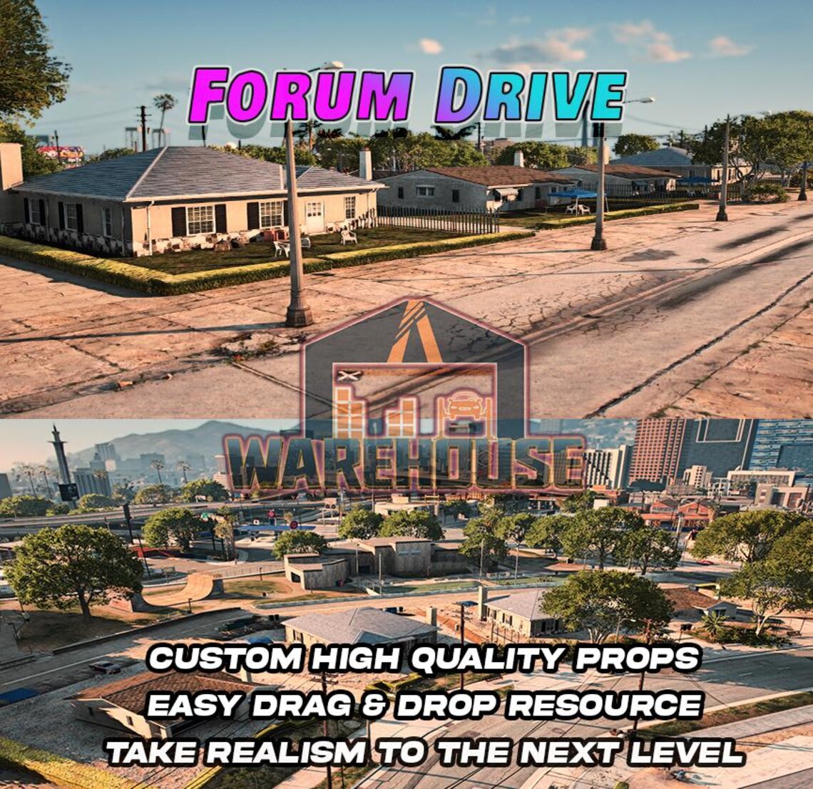 GTA V: Forum Drive | Custom Props | Fivem Ready | Optimized | High ...