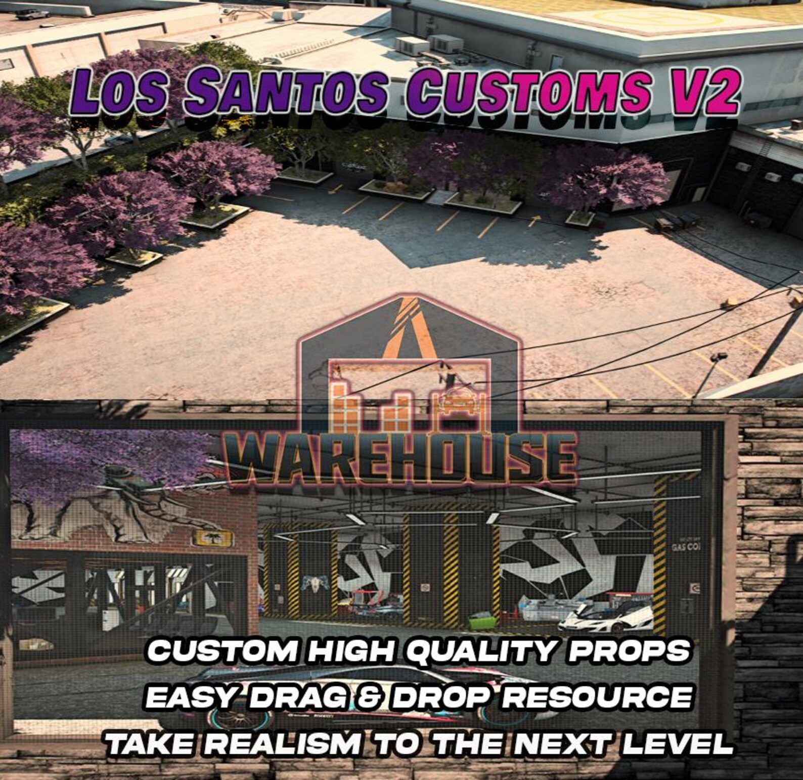 GTA V: Los Santos Customs V2 | Custom Props | Fivem Ready | Optimized ...