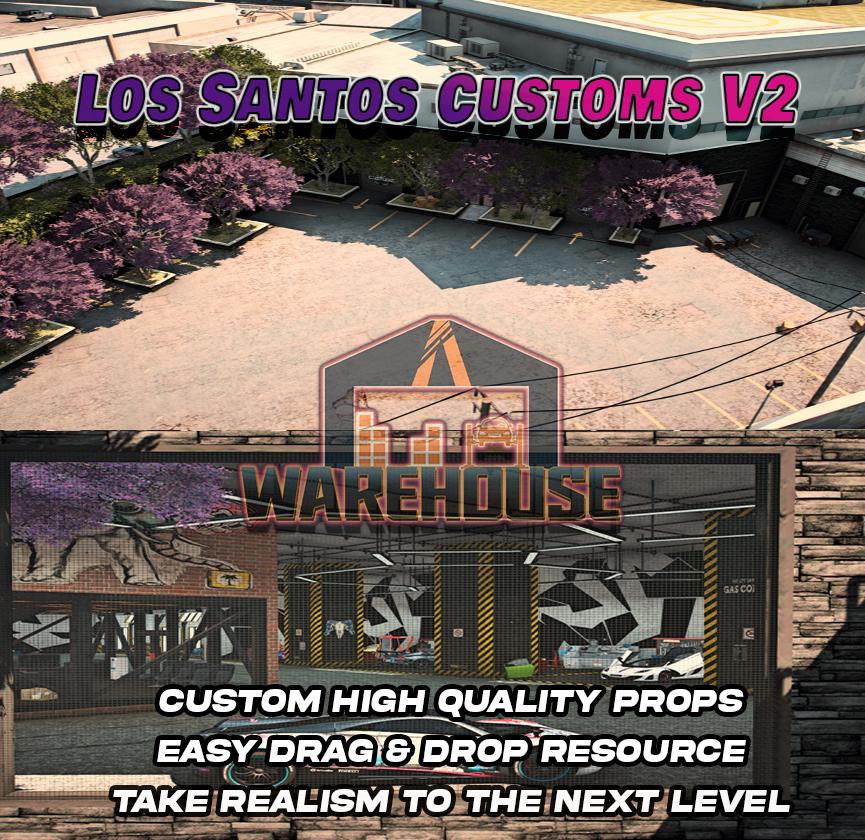 GTA V: Los Santos Customs V2 | Custom Props | Fivem Ready | Optimized ...