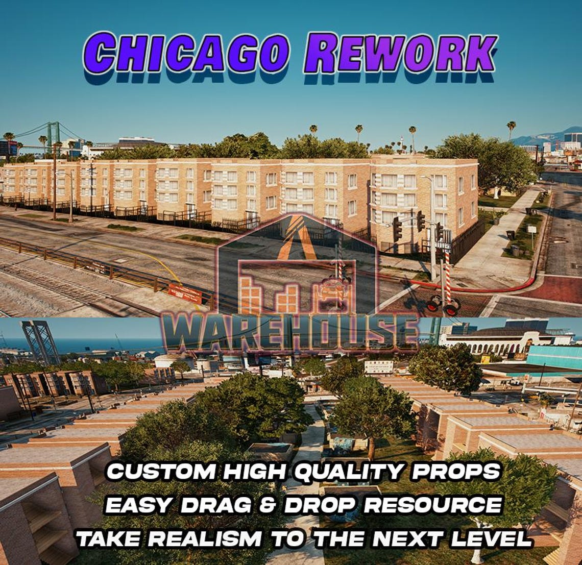 GTA V: Chicago Rework | Custom Props | Fivem Ready | Optimized | High ...