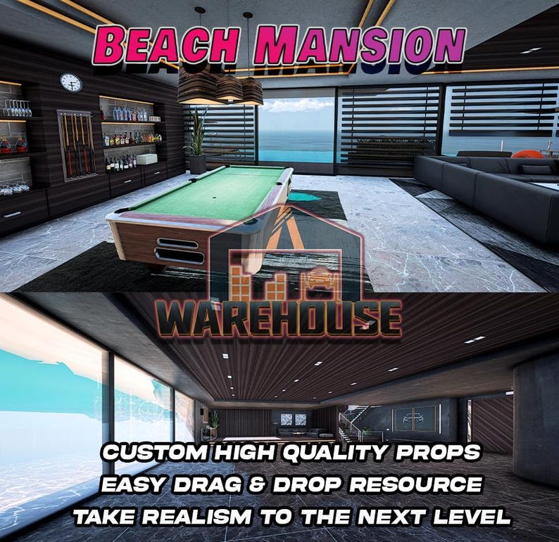 GTA V: Beach Mansion | Custom Props | Fivem Ready | Optimized | High ...