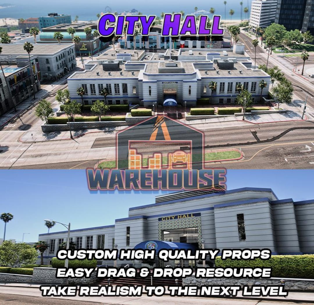 GTA V: City Hall | Custom Props | Fivem Ready | Optimized | High ...