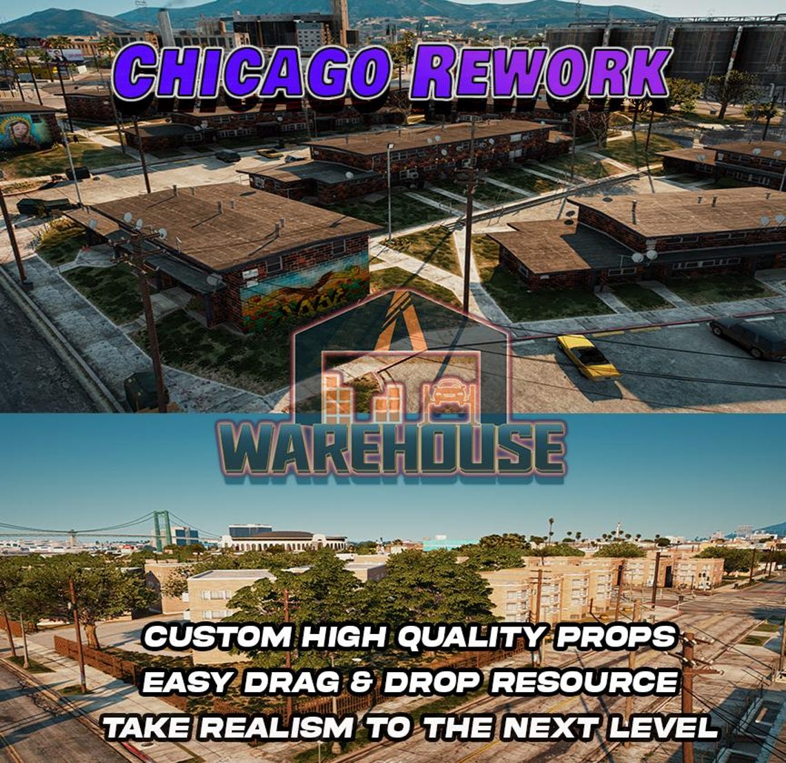 GTA V: Chicago Rework | Custom Props | Fivem Ready | Optimized | High ...