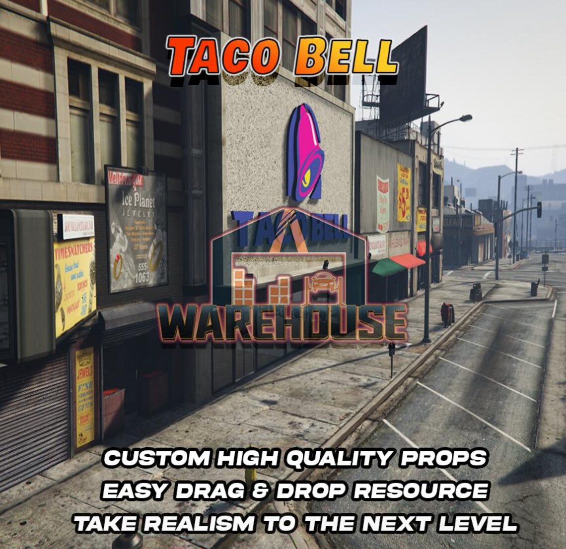 GTA V: Taco Bell | Los Santos | Custom Props | Fivem Ready | Optimized ...