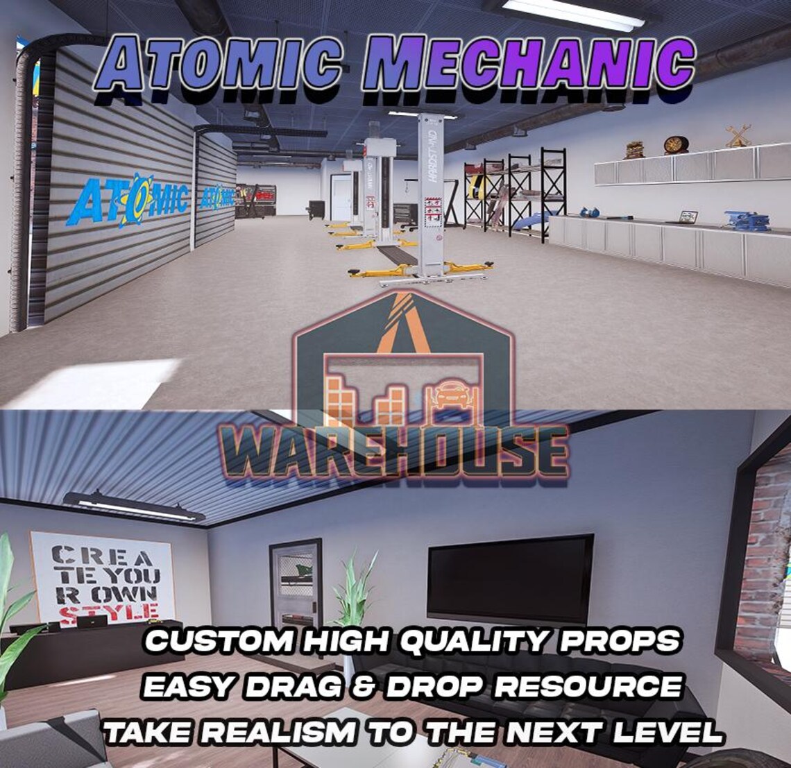 GTA V: Atomic Mechanic | Custom Props | Fivem Ready | Optimized | High ...