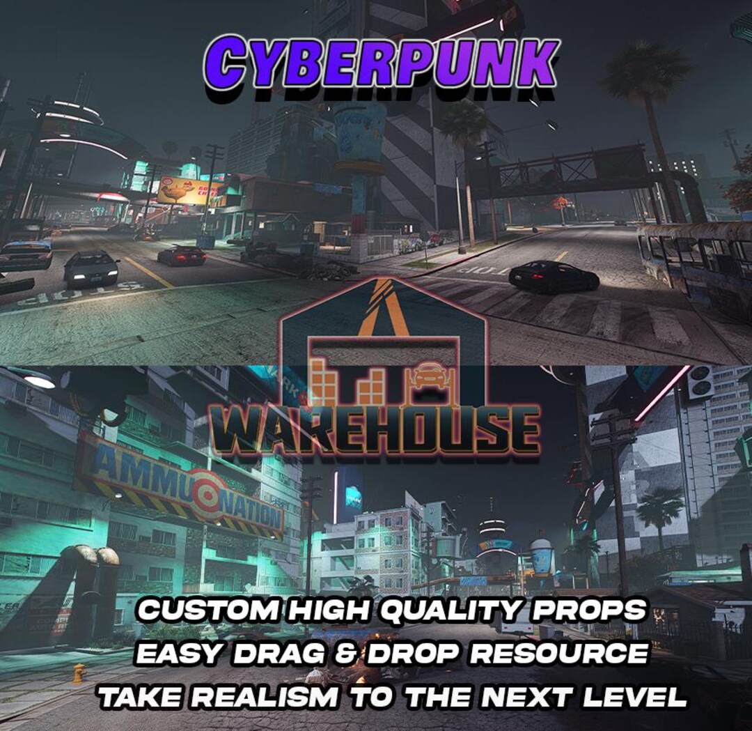 GTA V: Cyberpunk | Custom Props | Fivem Ready | Optimized | High ...