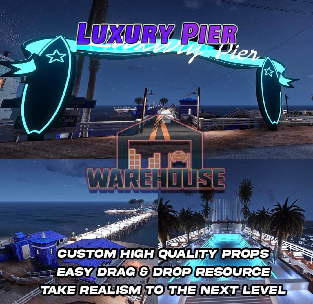 GTA V: Luxury Pier | Custom Props | Fivem Ready | Optimized | High ...