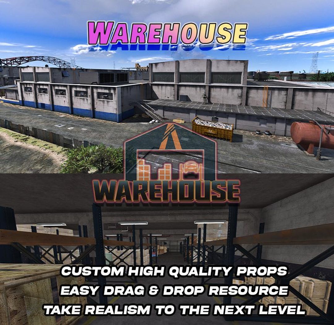GTA V: Warehouse | Custom Props | Fivem Ready | Optimized | High ...
