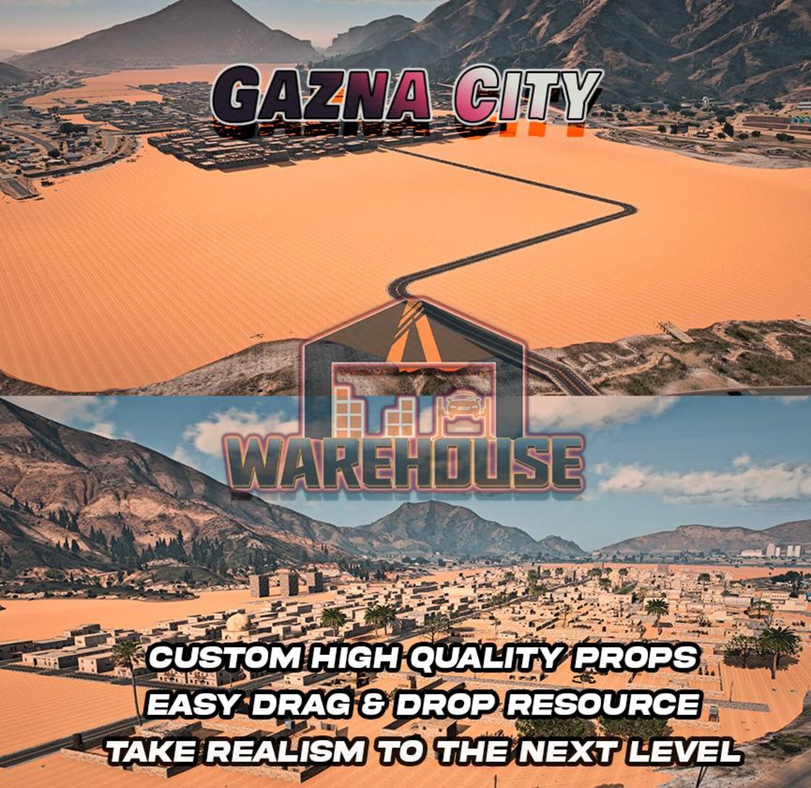 GTA V: Gazna City | Custom Props | Fivem Ready | Optimized | High ...