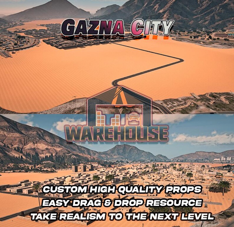 GTA V: Gazna City | Custom Props | Fivem Ready | Optimized | High ...