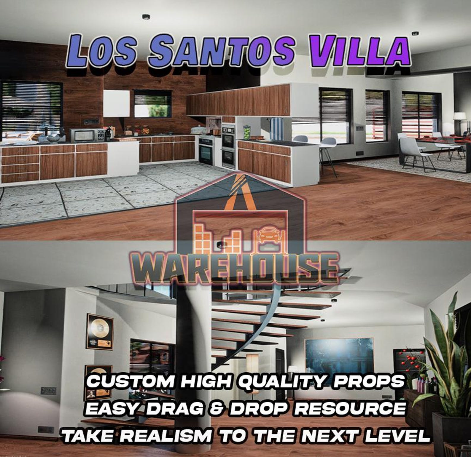 GTA V: Los Santos Villa | Custom Props | Fivem Ready | Optimized | High ...