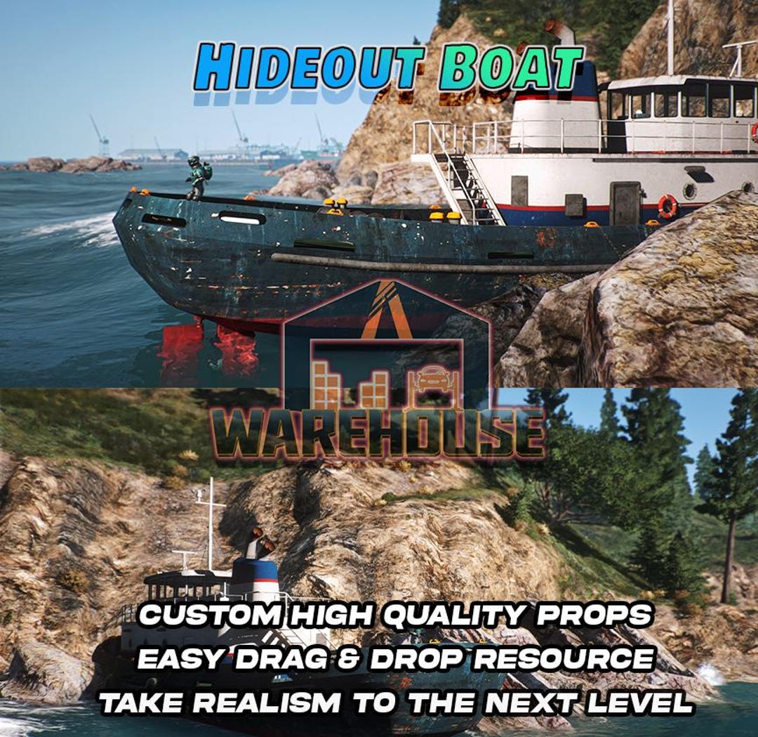 GTA V: Hideout Boat | Custom Props | Fivem Ready | Optimized | High ...