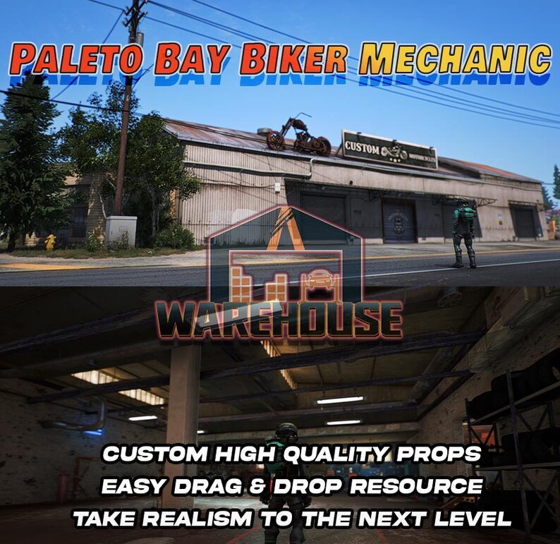 GTA V: Paleto Bay Biker Mechanic | Custom Props | Fivem Ready | Optimized | High Quality | Easy ...